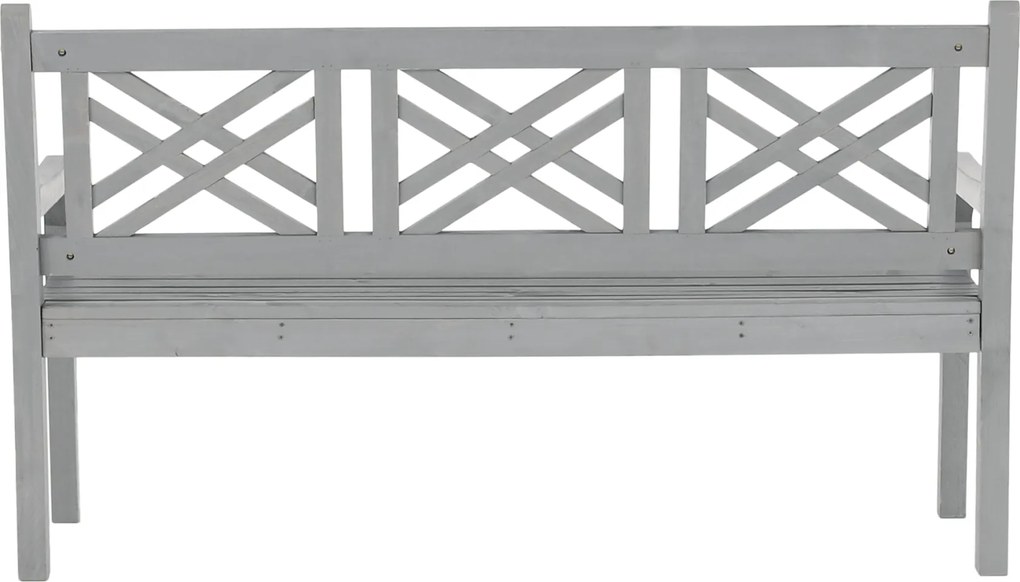 Dřevěná zahradní lavička, šedá, 150 cm, FABLA