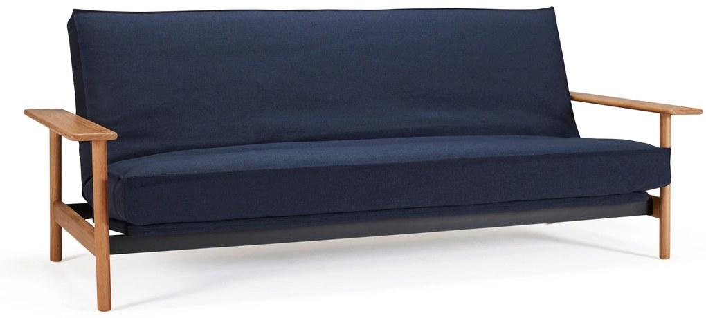 INNOVATION - Rozkládací sedačka BALDER tmavě modrá - snímatelný potah