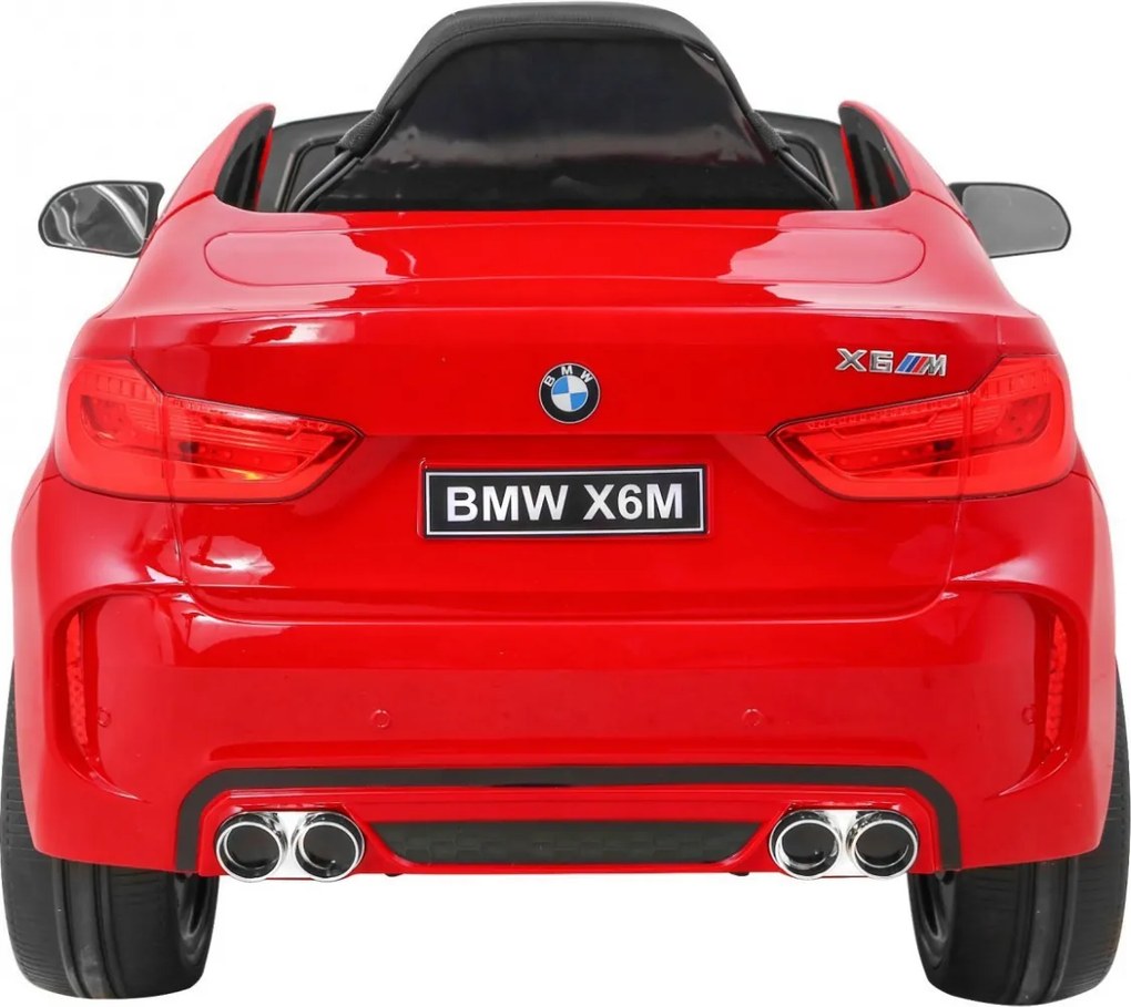Ramiz Dětské elektrické autíčko BMW X6M lakované - červené SUV + dálkové ovládání