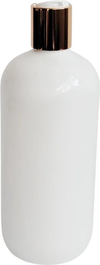 Dávkovač na mýdlo 500 ml bílý s bílo-zlatým DISC TOP BELA