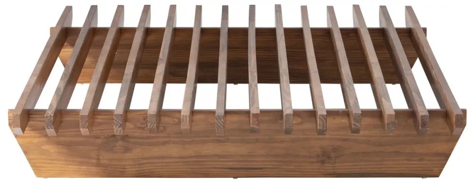 furniture-nabytek.cz - Masivní postel Monako z akácie, lakovaná, hnědá – 140x200 cm