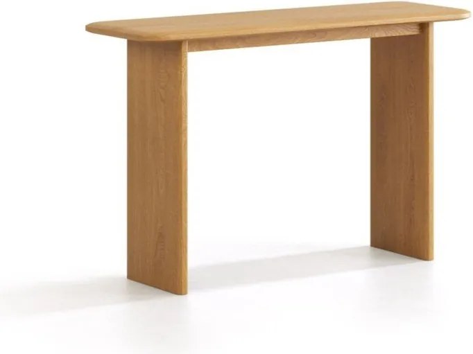 Konzolový stolek z dubového dřeva v přírodní barvě 40x120 cm Charlotte – Micadoni