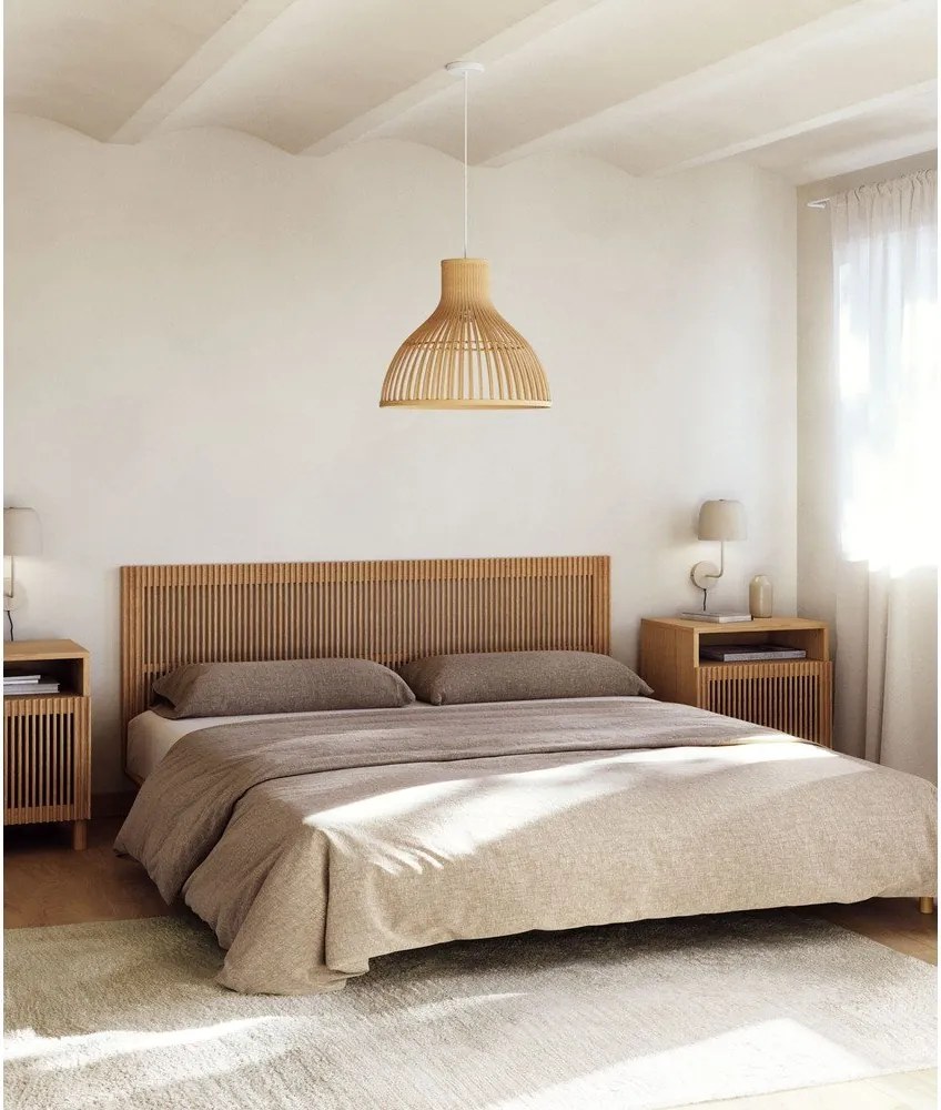 Čelo postele z jasanového dřeva v přírodní barvě 195x70 cm Beyla – Kave Home