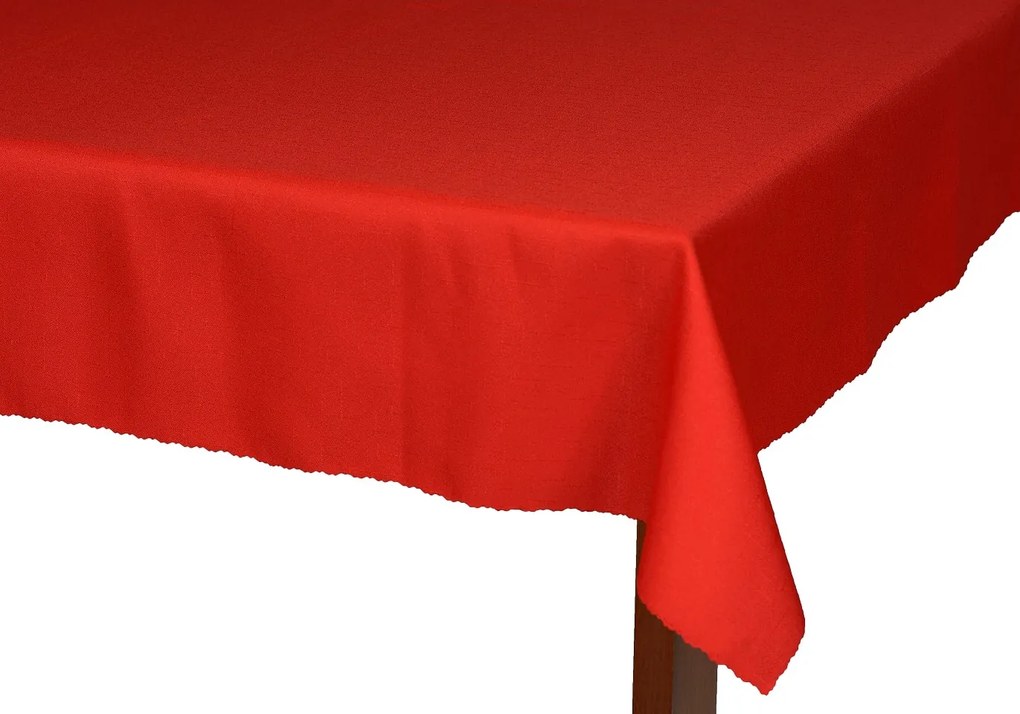 Ubrus teflonový červený Rozměry: 140x240, Tvar: Ovál