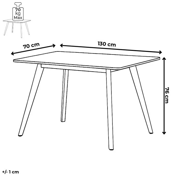 Autronic Jídelní stůl HT-403M Barva: Šedá