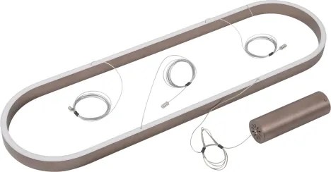 Smart LED závěsné svítidlo Lucande Melinay kávová CCT Tuya 3000K/4000K 51W 2800lm s dálkovým ovládáním 10020398