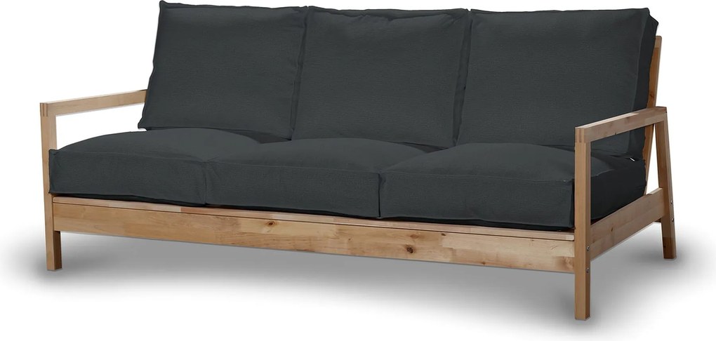 Potah na pohovku IKEA  Lillberg 3-místná nerozkládací barva šedá látka sametová