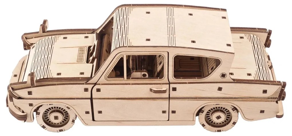 Ugears 3D dřevěné mechanické puzzle Harry Potter Létající Ford Anglia