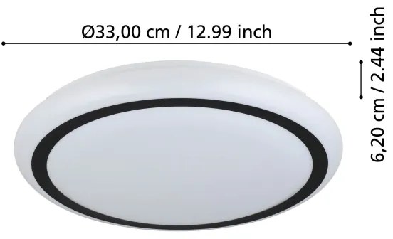 Eglo 900149 - LED Stropní svítidlo CAPASSO LED/14,6W/230V