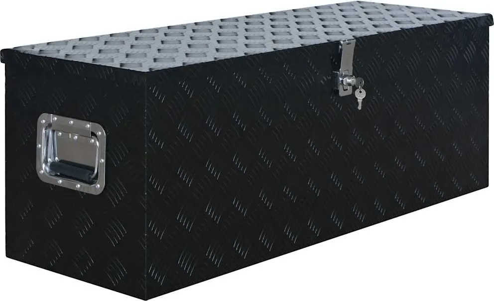 Hliníkový box 1085 x 370 x 400 mm černý 144846