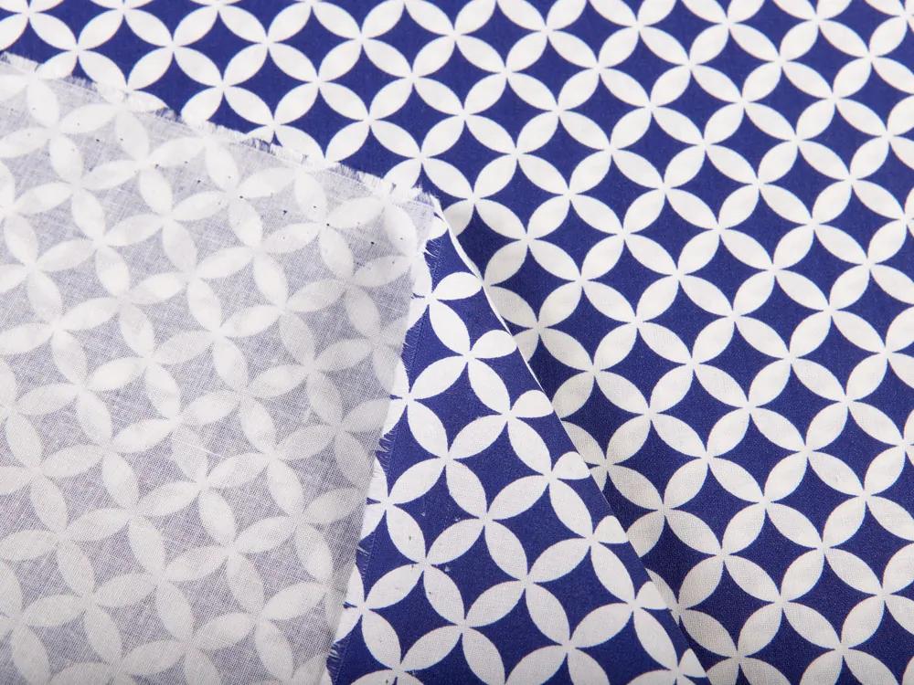 Biante Bavlněný závěs Sandra SA-241 Tmavě modré Maroko 150x250 cm