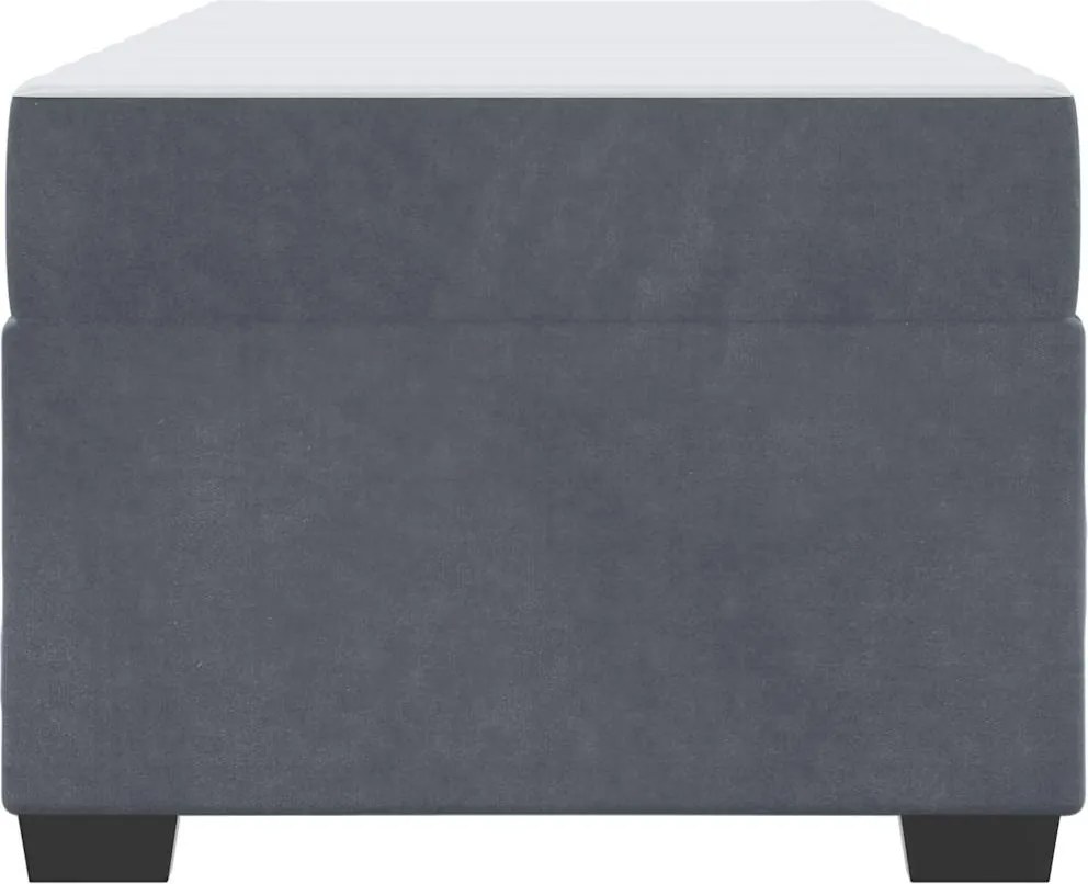 Rám postele s matrací Tmavě šedá 80 x 200 cm textil 3399255