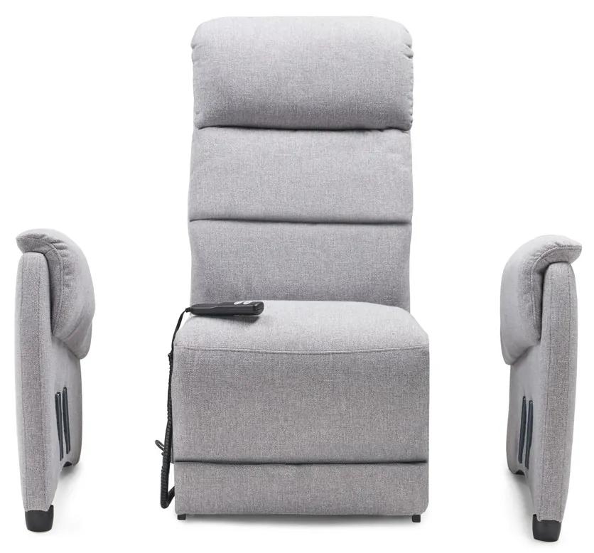 Pregio Italia sofa&relax Luxusní polohovací křeslo Sally Provedení: El. polohovací křeslo + odnímatelné područky + stolek, Vzorník látek: tekno fibra 30 red