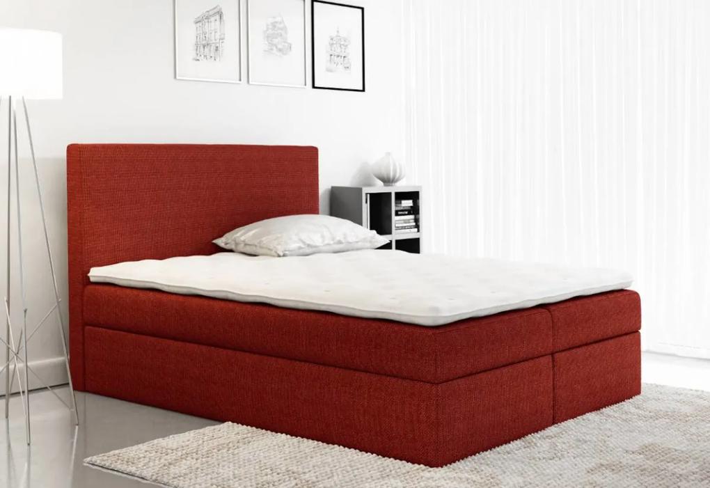 Čalouněná postel BASIC + topper, 140x200, olimp 20