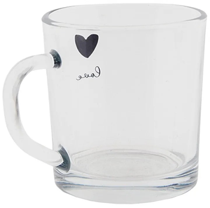 Skleněný hrneček Love – 250 ml