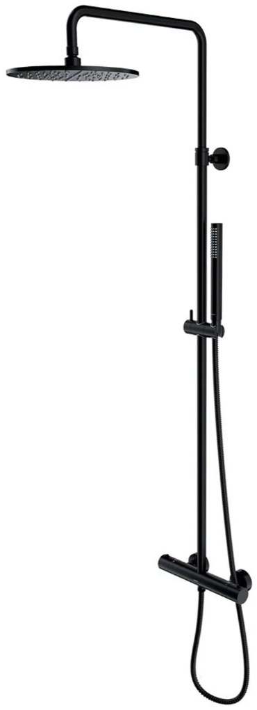 OMNIRES Y - Sprchový set s termostatem, průměr 25 cm, černá Y1244SUBL