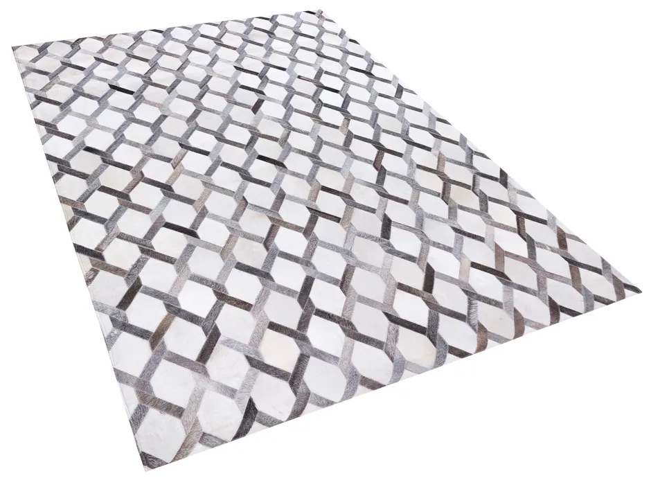 Šedý geometrický koberec 160x230 cm AYDIN
