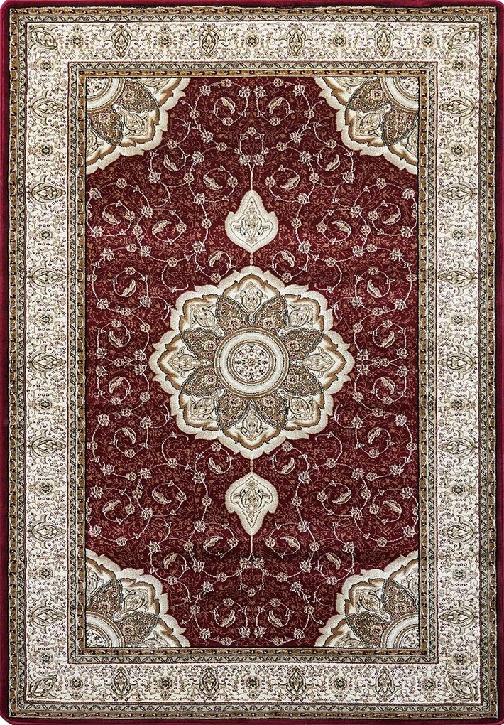 BE Koberec Anatolia 5328 RED - červený obdélníkový Rozměr: 70x100 cm