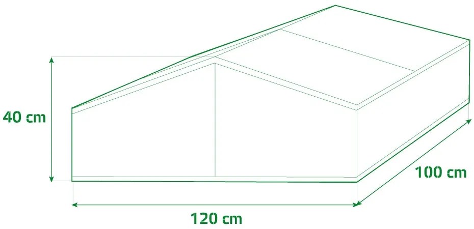 Garden King Zahradní polykarbonátové pařeniště 120 x 100 cm