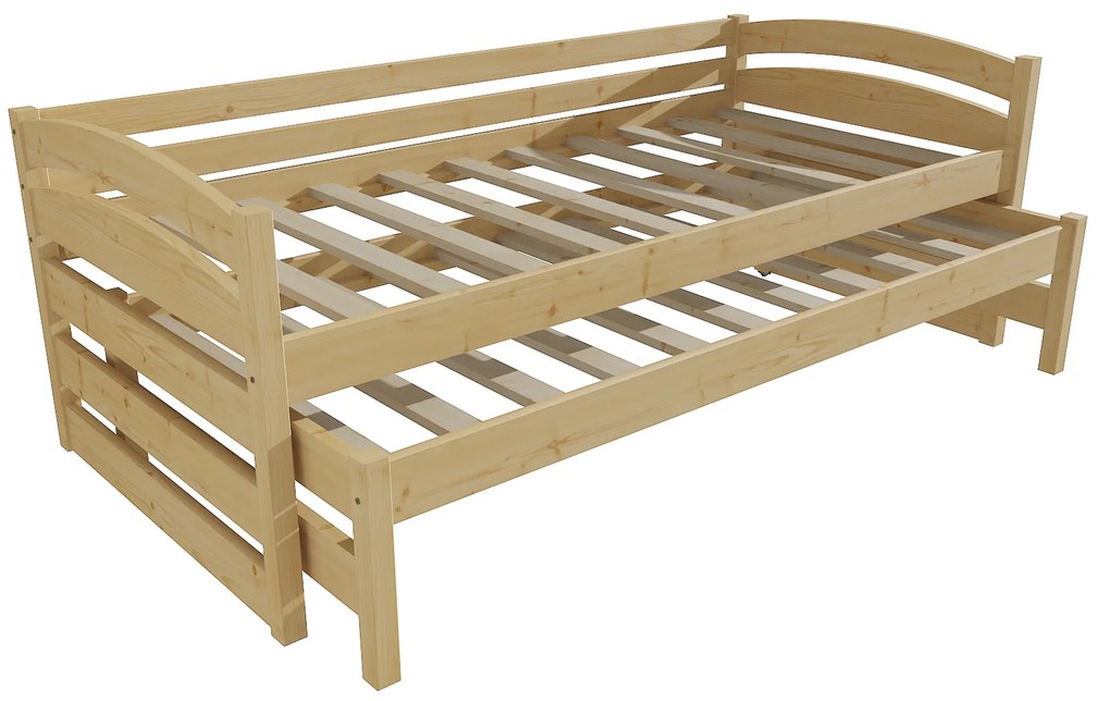 Vomaks Dětská postel s výsuvnou přistýlkou DPV 012 Rozměr: 80 x 200 cm, Barva: barva růžová