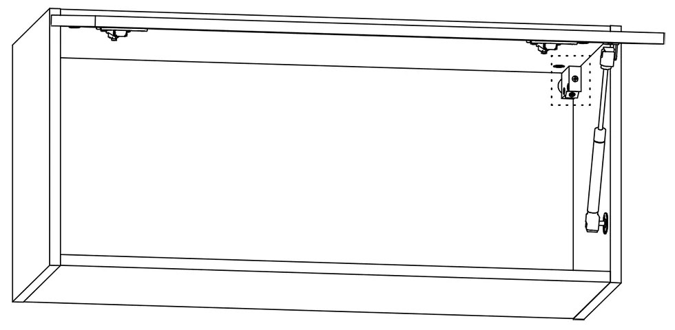 LANGEN bp | horní skříňka G80K | push open | béžová