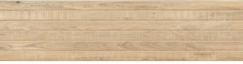 Mexen Western Wood Miele glazovaná rektifikovaná dlaždice dřevěného vzhledu 120 x 30 cm, matná - TL702-120-030-57