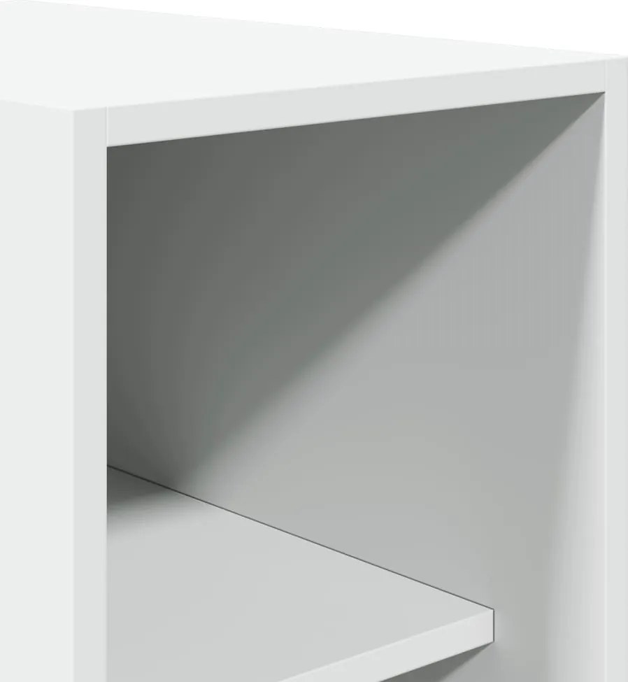 Šatní skříň bílá 30 x 50 x 200 cm kompozitní dřevo 3307684