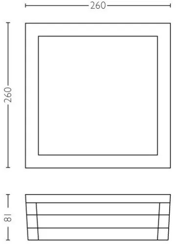 Stropní svítidlo Philips Moonshine 2xE27 14W 17350/93/PN