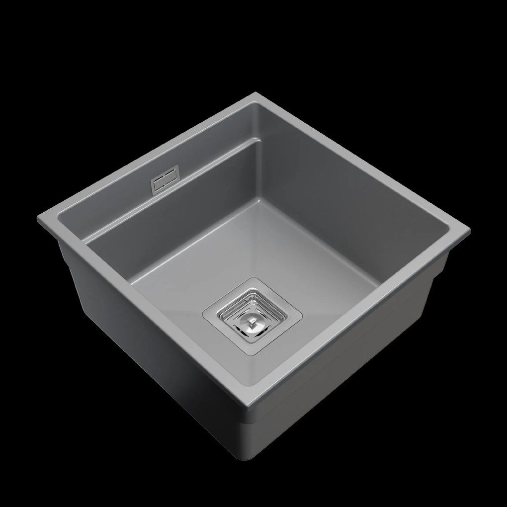 Gamma Decor 4445, 1-komorový granitový dřez 440x450x215 mm, šedá, GMA-ZLE000123