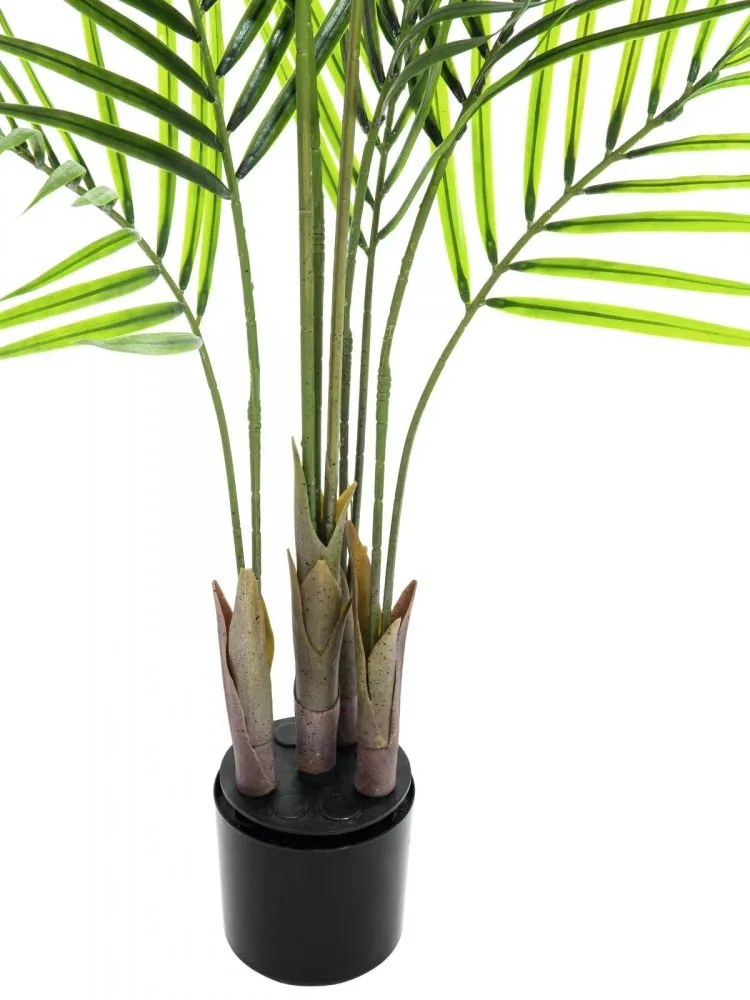 Umělá květina - Areca palma s velkými listy, 125 cm