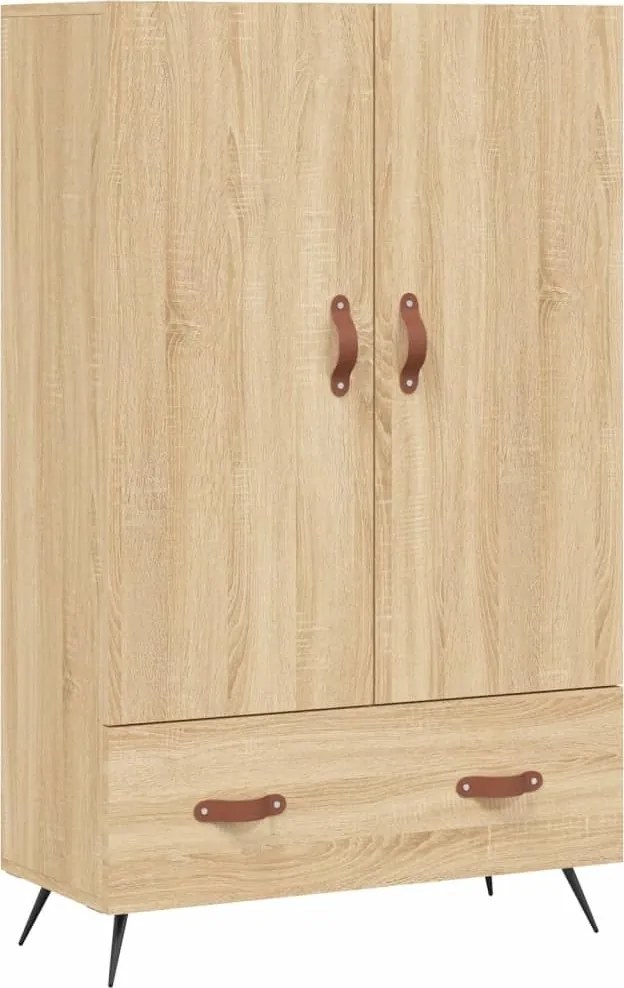 vidaXL Skříň highboard 69,5 x 31 x 115 cm kompozitní dřevo [828204] Barva: Černá