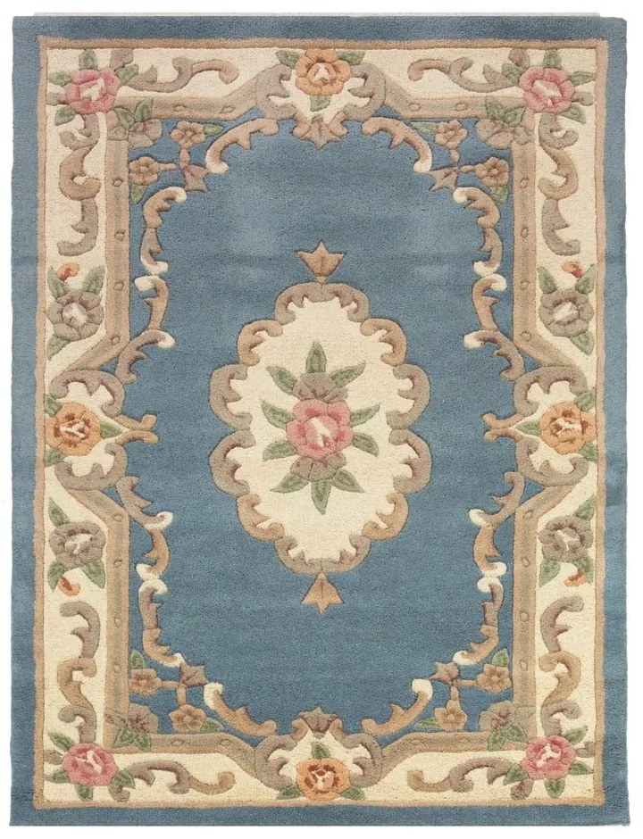 Modrý vlněný koberec 120x180 cm Aubusson – Flair Rugs