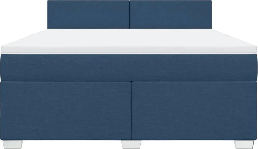 Box spring postel s matrací modrá 180x200 cm textil 3285966