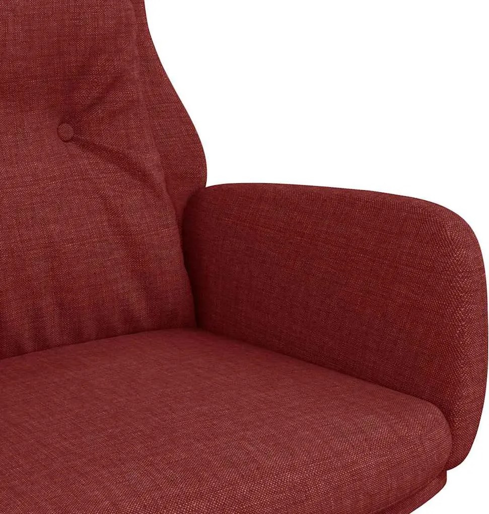 Relaxační křeslo vínové textil 341298
