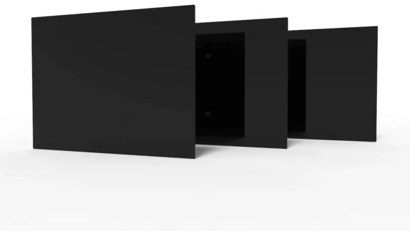 Černý skleněný infrapanel ByeCold 450 W, 80 × 60 cm, 11,3 m³