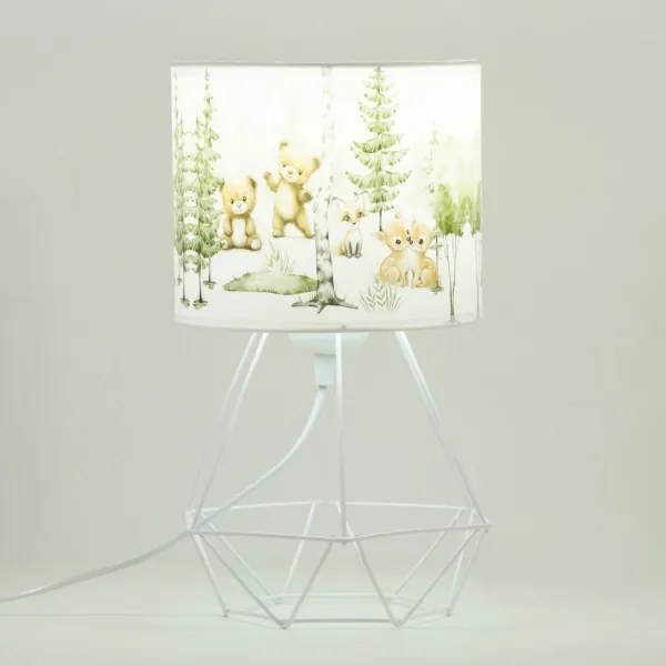 Dětská stolní lampa KIDS ROOM 1xE27/60W/230V pr. 18 cm zvířátka