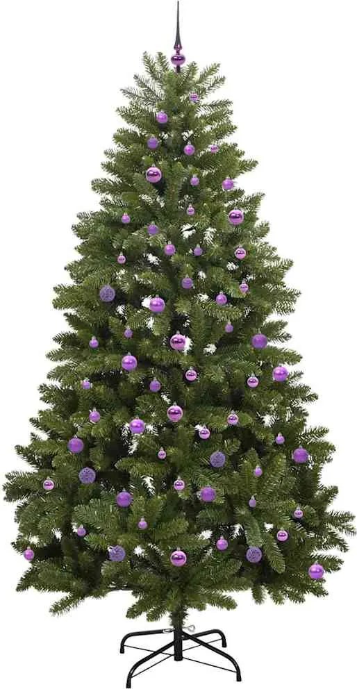 Umělý vánoční stromeček 240 cm 300 LED Teplá bílá PVC a ocel 3395709