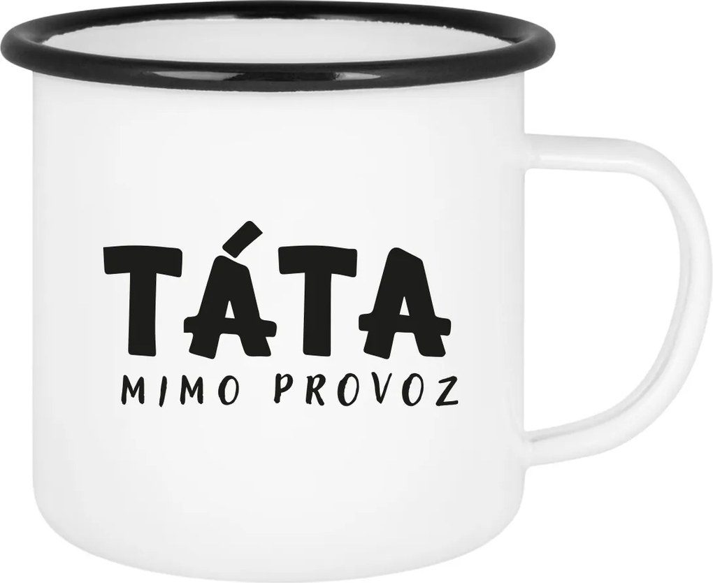 TÁTA MIMO PROVOZ - bílý plecháček 350 ml