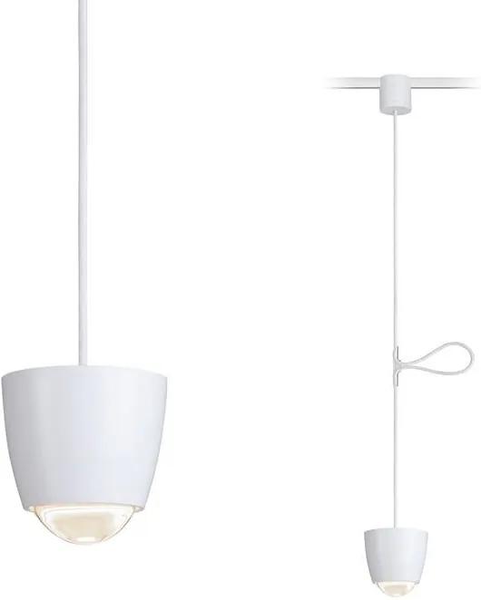 Paulmann 94980 pendulum Cono, závěs pro NanoRail, 1x6,5W LED 3000K stmívatelné, matná bílá, výška 10cm