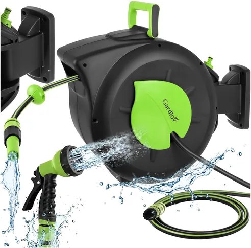 Automatický naviják zahradní hadice - Nástěnný naviják hadice s 30 m hadicí