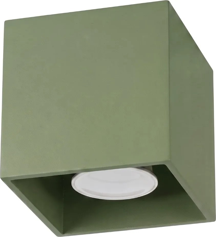 Sollux Lighting Stropní svítidlo QUAD 1 olivově zelené