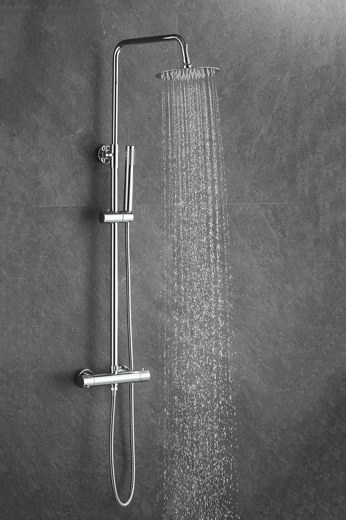 Gamma Roy, sprchová souprava s termostatickou baterií, chromová, GMA-BRYPZNT-CH