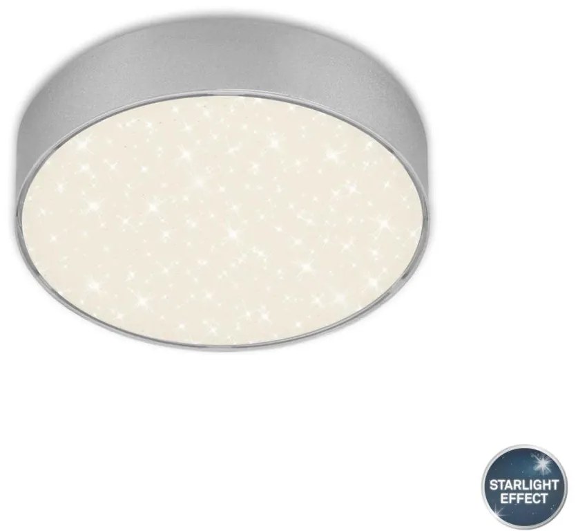 Briloner Briloner 7072-414 -LED Stropní svítidlo STAR SKY LED/11W/230V pr. 15 cm stříbrná BL1640