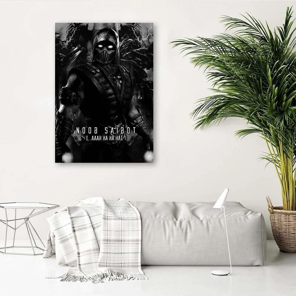 Gario Obraz na plátně Hra Mortal Kombat Postava Noob Saibot - SyanArt Rozměry: 40 x 60 cm