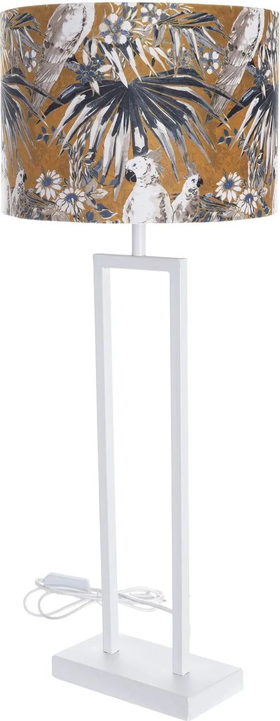 Stolní lampa White Parot 78cm
