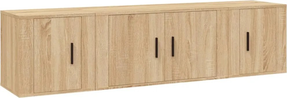 3dílný set TV skříněk dub sonoma kompozitní dřevo 3188401