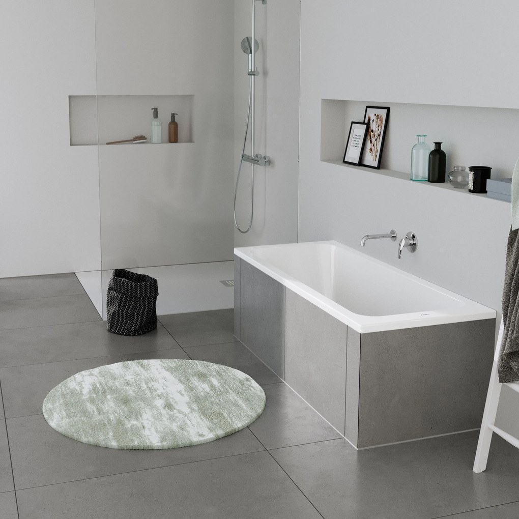 Duravit DuraPecos obdélníková vana s jedním sklonem zadSanitární akryl - Bílý