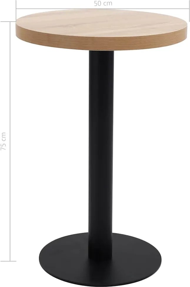 Bistro stolek světle hnědý 50 cm MDF 286418