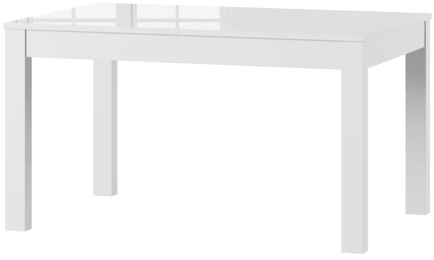 MAXIVA Jídelní stůl rozkládací - JOWISZ, 136x90, lesklá bílá