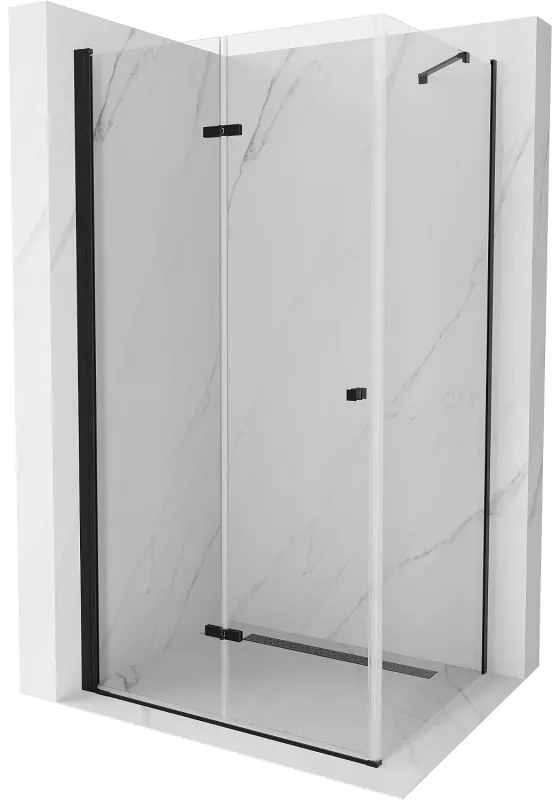 Mexen Lima skládací sprchový kout 100 x 110 cm, Průhledné, Černá - 856-100-110-70-00